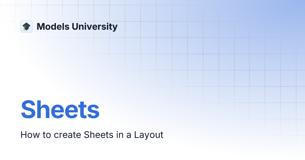 Sheets | Models University